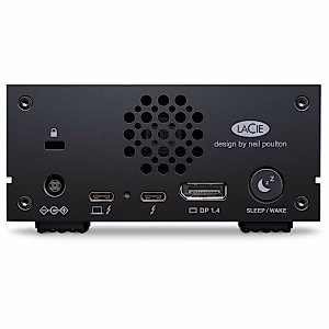 LaCie 1big Dock, 10TB, External Hard Drive, HDD Docking Station, Thunderbolt 3, 7.200 RPM, Enterprise Class Drives, for Mac and PC Desktop, 5 Year Rescue Services (STHS10000800)