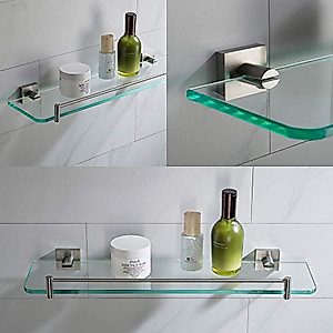 Kraus Ventus Bathroom Shelf, Brushed Nickel Finish, KEA-17745BN