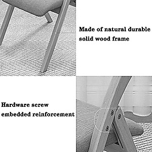 ZRAGEK Folding Chairs with Padded Seats,Home Comfortable Dining Chair Learning Chair, Single Comfortable Backrest Lounge Chair On The Balcony, Portable, Bearing 100kg