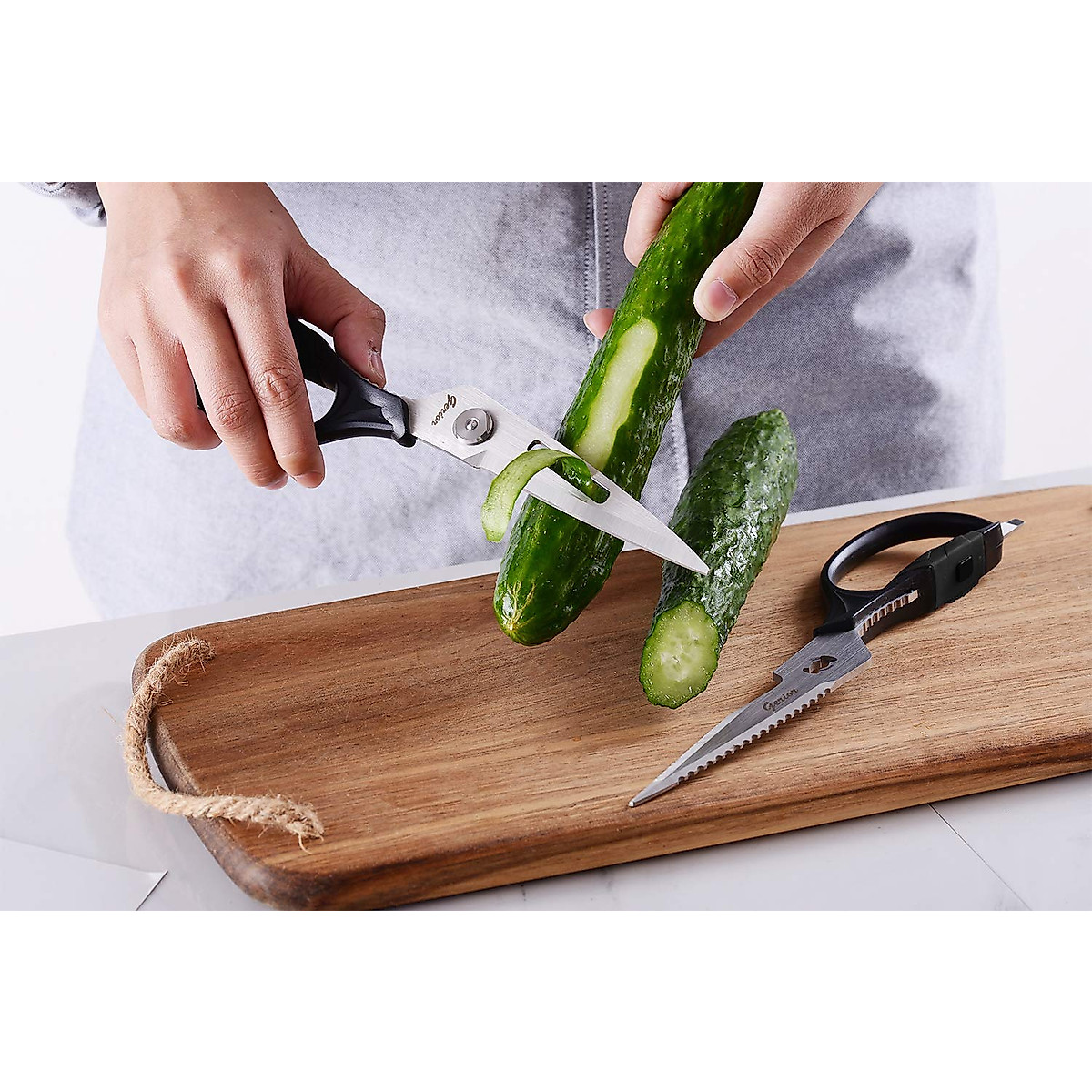 Kitchen Scissors - Come Apart Kitchen Shears for Cutting Chicken, Meat, Poultry, Seafood, Vegetable - Great Cooking Scissors Gadget