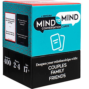 400 Questions for Couples, Family, Friends - Conversation Cards for Relationship Building - Intimate Date Night or Fun Family Activity for Adults - Deep, Intimacy Deck - Card Game to Start Talking