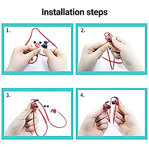 Earphone Neck Strap -Free Bluetooth-Compatible Earphone Strap Neck for Fit Pro Red