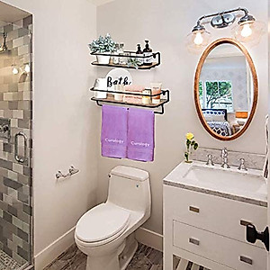 QEEIG Bathroom Floating Shelves Bundle (Contains 2 Items)