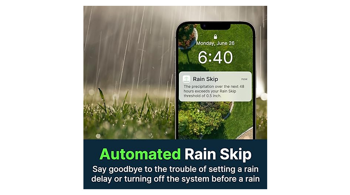 ImoLaza Smart Sprinkler Controller Evapotranspiration Master: 8 Zones WiFi Irrigation Controller ...