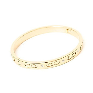COACH Kissing C HINGED Bangle - Gold