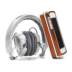 V-MODA XS On-Ear Folding Design Noise-Isolating Metal Headphone (White Silver)