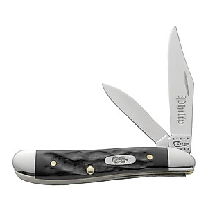 Personalized Rough Black Peanut Pocket Knife - Free laser engraving