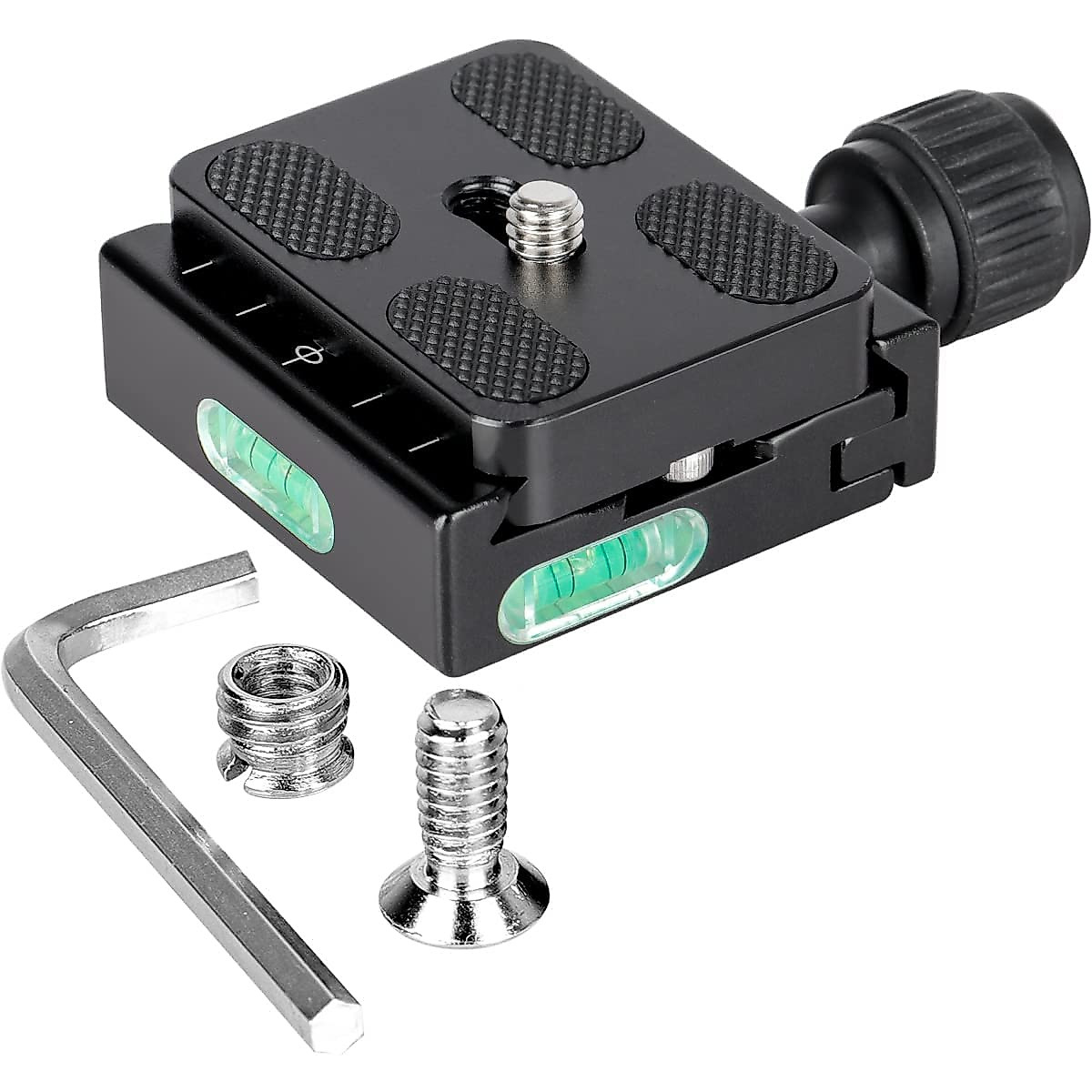 50mm Quick Release Plate Clamp Adapter Compatible with Arca Swiss for DSLR Camera Tripod Ball Head Monopod Stabilizer