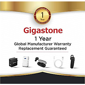 Gigastone D1 Bluetooth Earpiece 2-Pack, Wireless Handsfree Headset with Microphone, 6-8 Hrs Driving Single Ear Bluetooth Headset, Noise Canceling Mic, Compatible with iPhone Android