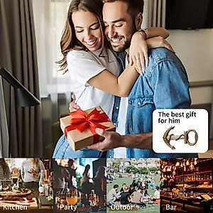 KANGQING Boat Anchor Bottle Opener , Creative Beer Corkscrew, Zinc Alloy Durable Key Chain, Delicate Beach Bar Accessory, Perfect for PartyWeddingBarOutdoor Events, 9×7