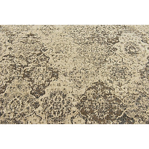 Unique Loom Tuareg Collection Vintage Distressed Traditional Area Rug, 8' x 10' Rectangle, Beige/Brown