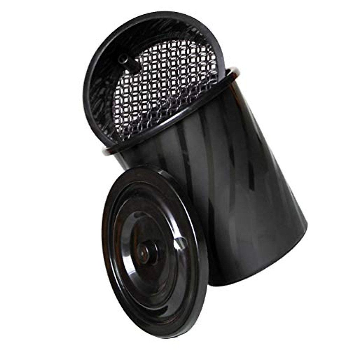 Hemoton Plastic Trash Can Tea Residue Filter Bucket Garbage Can Chinese Kung Fu Tea Accessory (Without Tube) Black