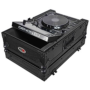 ProX XS-CDBL Flight Case for Pioneer CDJ-3000 DJS-1000 Denon SC6000 PRIME Large Format CD-Media Player Black on Black