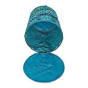 Camco Life is Better at The Campsite Pop-Up Utility Container | 18 x 24-inch | A Compact Size for Multi-Purpose Use | Sketched RVs and Trees Pattern (42987)