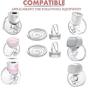 NAGRAN Duckbill Valves & Silicone Diaphragm for S9/S10/S12,Wearable Breast Pump Universal Duckbill Valve and Silicone Diaphragm Accessories (4 Piece Set)