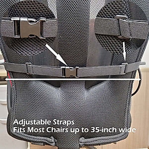 POPIPEN Inflatable Lumbar Support Pillow for Office Chair and Car Seat, Back Support Cushion with Air Pump for Reducing Lower Back Pain