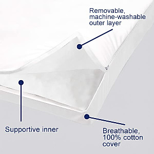 ACCURATEX Full Body Pillow for Adults - Hybrid Shredded Memory Foam Firm Body Pillow with Soft Fluffy Down Alternative Cotton Cover - Adjustable Loft Long Pillows for Sleeping