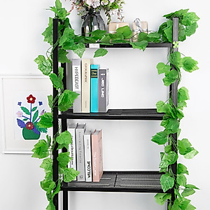 BigOtters Vines for Room Decor, 12 Pack Fake Ivy Leaves Artificial Ivy Garland Hanging Plant Vine for Bedroom Wall Wedding Decor, 90.5Ft