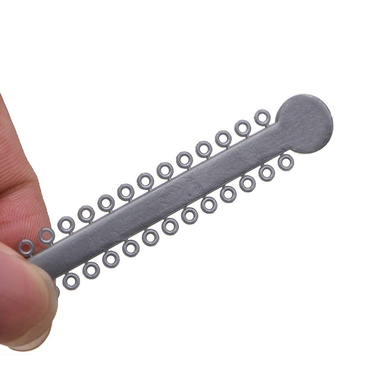 Angzhili Dental Ligature Ties for Braces,Orthodontic Ligature Ties,1040 Pcs Elastic O-Ring (Gray)