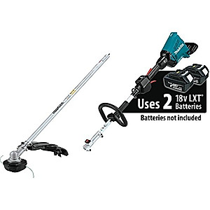 Makita XUX01ZM5 36V (18V X2) LXT® Brushless Couple Shaft Power Head with String Trimmer Attachment, Tool Only