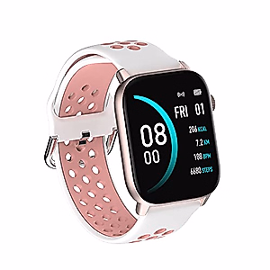 Smart Watch, Fitness Tracker with Heart Rate Monitor,Blood Oxygen Tracking,Sleep Quality Monitoring,IP68 Waterproof,Smartwatch Fitness Watch Compatible with Android iPhone iOS(Pink)