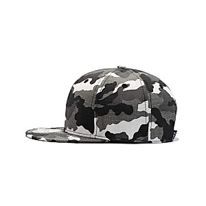 Gogobear Unisex USA Army Camouflage Flat Brim Snapback Hats Water-Resistant Baseball Cap with Adjustable