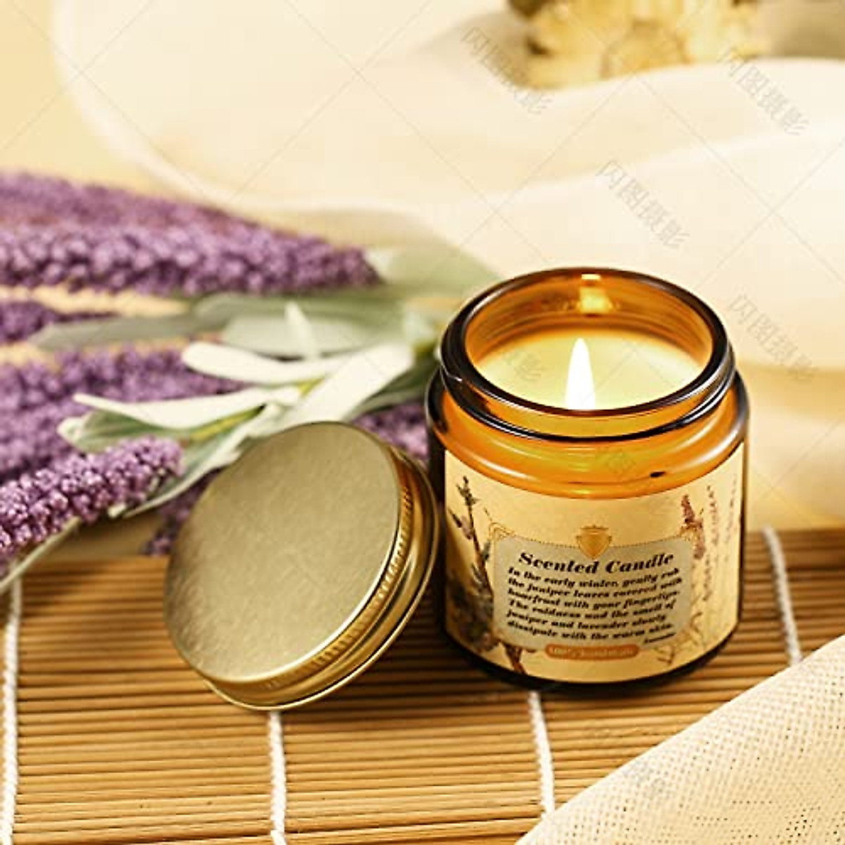 Scented Candles Gift Set for Women, Aromatherapy Candles Sets Smoke-Free Strong Fragrance Long Lasting, 6 Fragrance 180hrs Burning Time, Great Gift for Valentine's Day, Mother's Day and Christmas