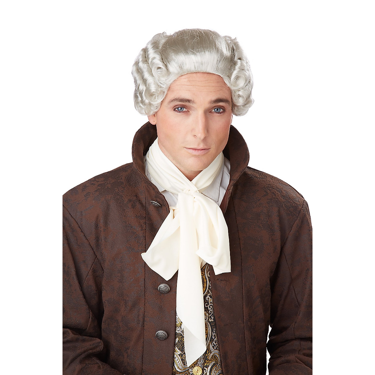 California Costumes Men's 18Th Century Peruke Wig, Grey, One Size