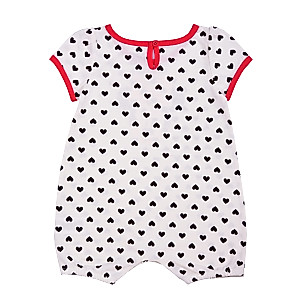 Disney Baby Minnie 3 Pack Rompers,Red/Black/White, 12 Months