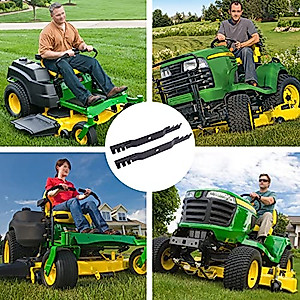 ELITEWILL 2pcs Lawn Mower Mulching Blades Fit for John Deere 42'' D100, D110, D120, D130, Z225, Z235, D125 Replaces OEM # GX22151