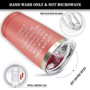 Fufendio Best Friend Birthday Gifts for Women - Friendship Gifts - Vacuum Insulated Tumbler Cup