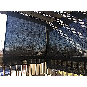 Abrotain Black Shade Cloth 10'x10' Sun Shade Sail Shade Cover Sunblock for Canopy Patio Awning Carport Garden Backyard