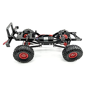 ShareGoo Metal RC Body Chassis Frame 1/12 4WD Frame Kit Compatible with 1/12 MN D90 D91 D96 MN98 MN99S RC Car (Black)