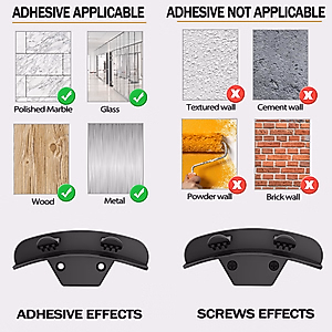 NLDSDSPH Adhesiv Hat Hooks for Wall, Adhesive Hat Rack,Hat Organizer for Baseball Caps,Hat Hooks Display for Wall,Door,Closet, Office, Bedroom-12 Pack (Black)