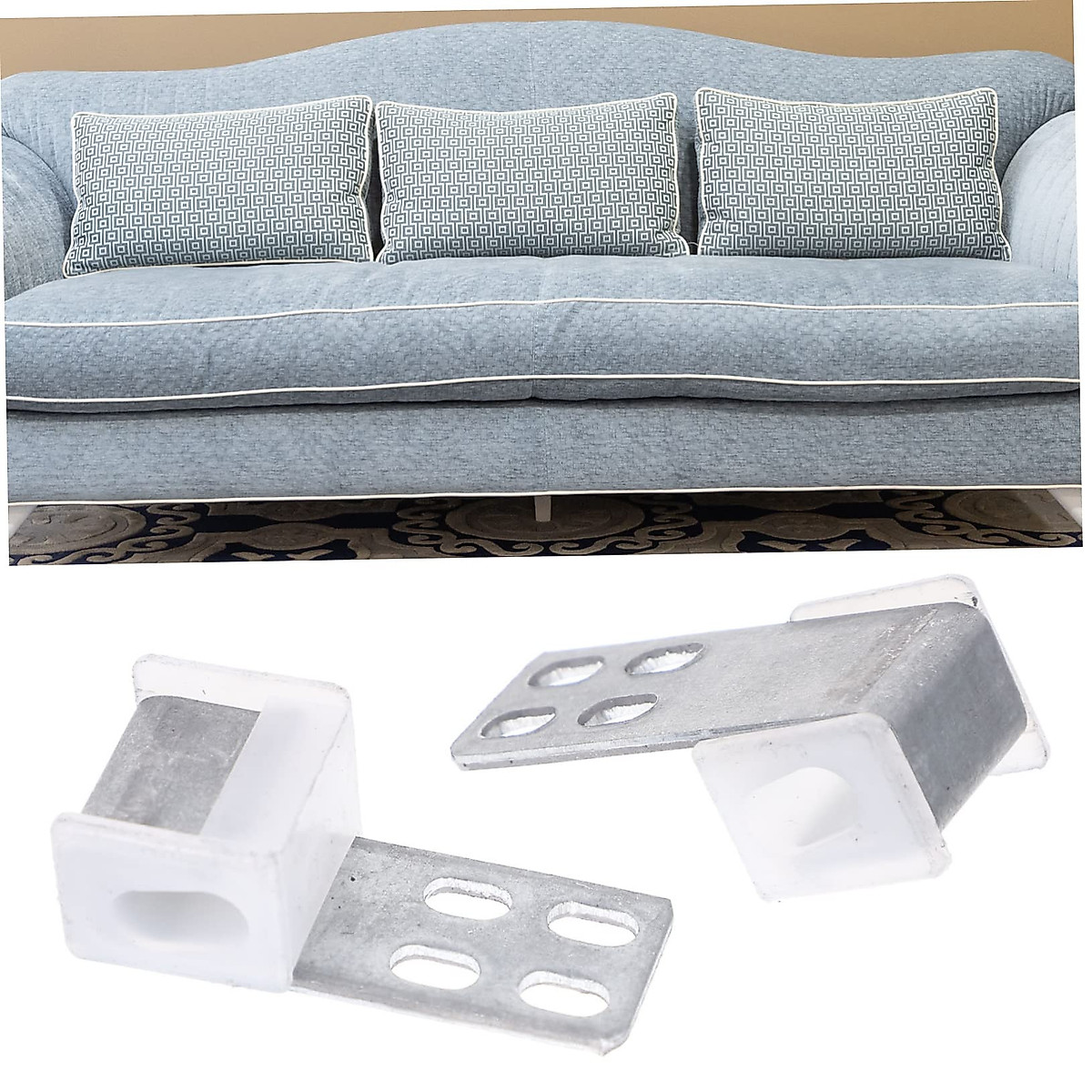 Veemoon 40 Pcs Sofa Spring Clipped Button Sofa Chair Home Furniture Wire Repair Kit Furniture Repair Kit Goblincore Room Upholstery Repair Kit Couch Chair Clips Plastic Cushion Component