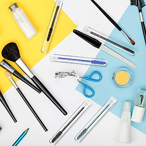 BTSD-home 16x100mm(13ml) Clear Plastic Test Tubes with Caps for Scientific Experiments, Halloween, Christmas, Scientific Themed Kids Birthday Party Supplies, Decorate the House, Candy Storage(50 Pack)