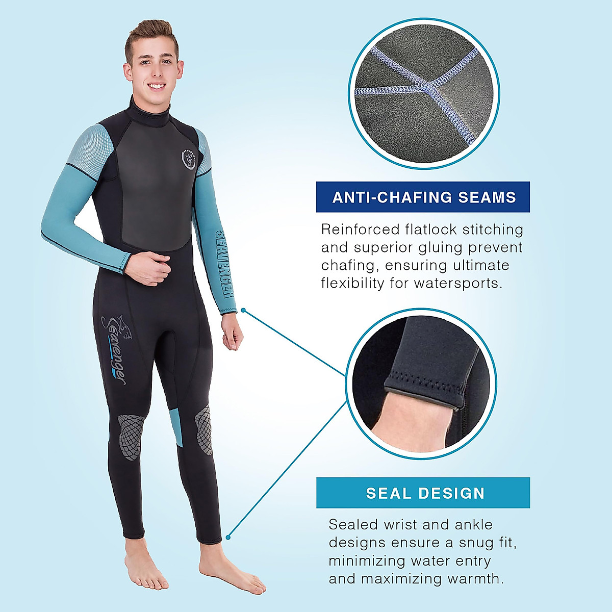 Seavenger 3mm Odyssey Wetsuit with Sharkskin Chest