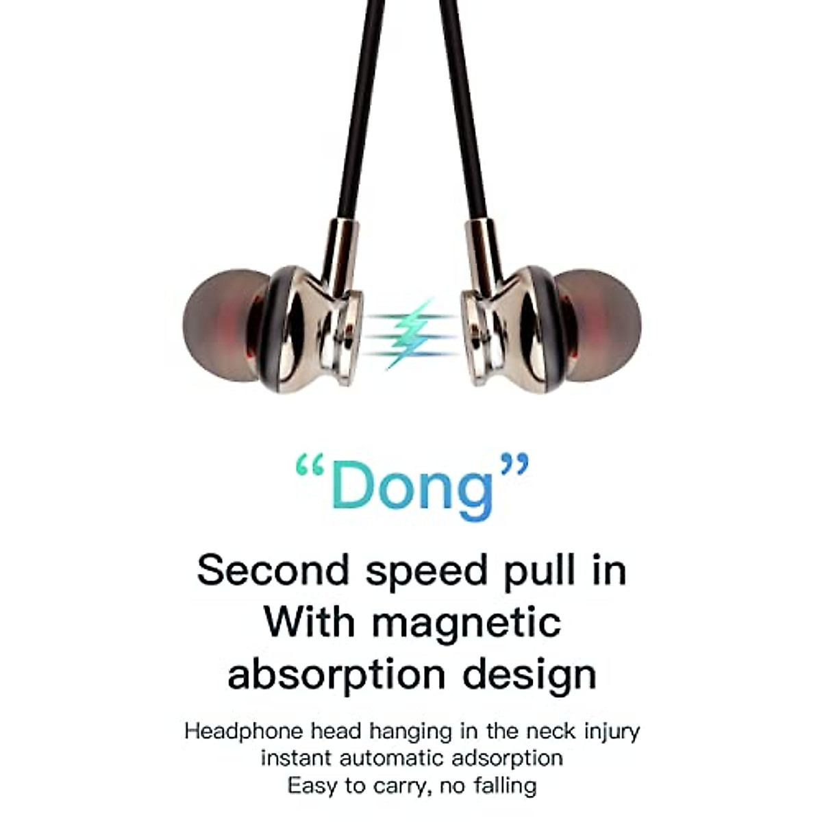 FELIMAI Bluetooth Headphones Neckband, Long Battery Life,120 Hours Playtime,Support SD Card Play Music,Bluetooth Wireless Sport Headphones,Bluetooth Neckband Running (365 Days Free Replacement)