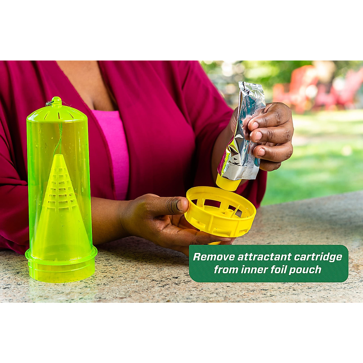 RESCUE! Yellowjacket Attractant Cartridge (10 Week Supply) – for RESCUE! Reusable Yellowjacket Traps - (10 Pack)