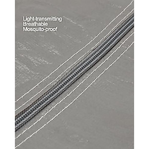GAOMON 13' X 20' Heavy Duty Carport, Portable Garage with Front & Rear Doors,4 Windows, Reinforced Steel Poles & 180 g PE Waterproof Canopy, for Pickup Truck, and Boat, Silver Gray