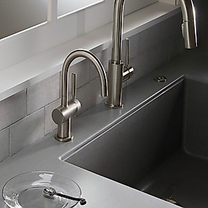 InSinkErator F-HC3300SN Modern Instant Hot & Cold Water Dispenser - Faucet Only, Satin Nickel