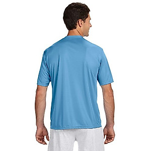 A4 Mens Cooling Performance Crew, Medium, Light Blue