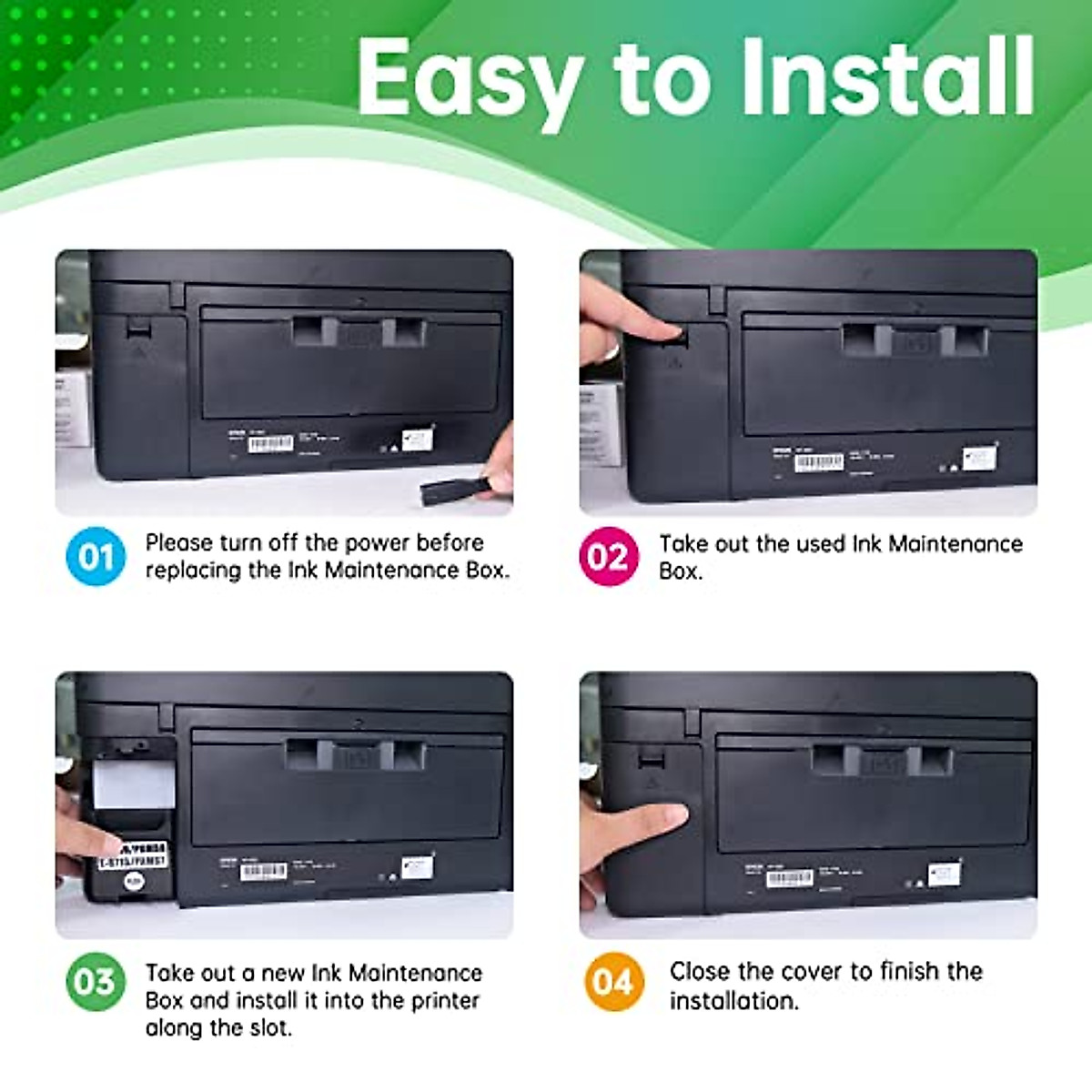 2X T6715 T6716 Ink Maintenance Box Remanufactured for Workforce Pro ET-8700 WF-C5790 WF-M5799 WF-C529R WF-C579R WF-M5299 WF-M5799 WF-C5790 WF4834 WF4830 WF4 WF4 WF4 WF4 WF4 WF4830 WF4 WF3820 WF4734