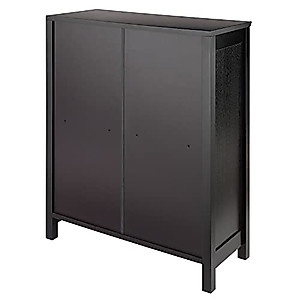 Winsome Terrace Storage Shelf 3-Tier Wide in Espresso, 26-Inch