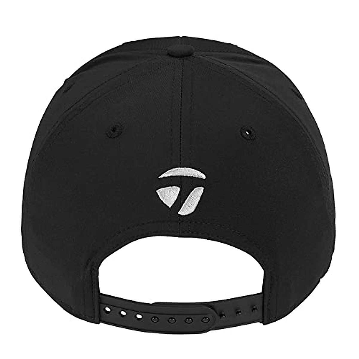 TaylorMade Golf Standard Cage Patch Logo Hat, Black, Medium
