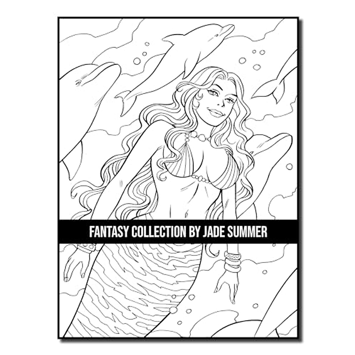 Fantasy Collection: An Adult Coloring Book with 100+ Incredible Coloring Pages of Mermaids, Fairies, Vampires, Dragons, and More!