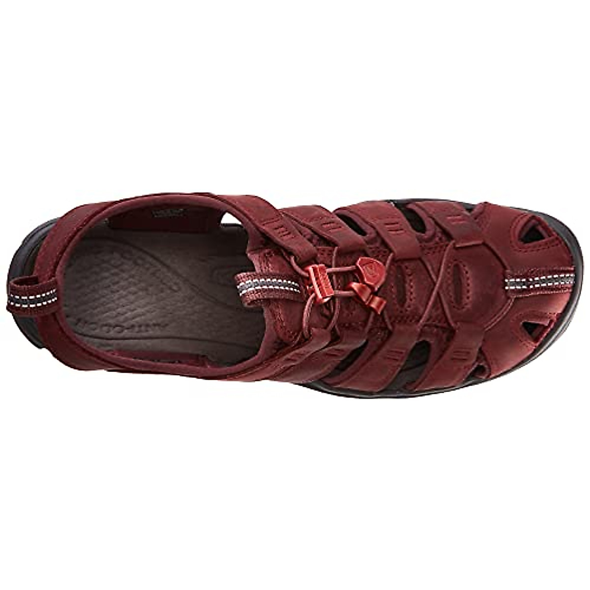 KEEN Women's Sneaker Sandal, Burgundy, 7.5