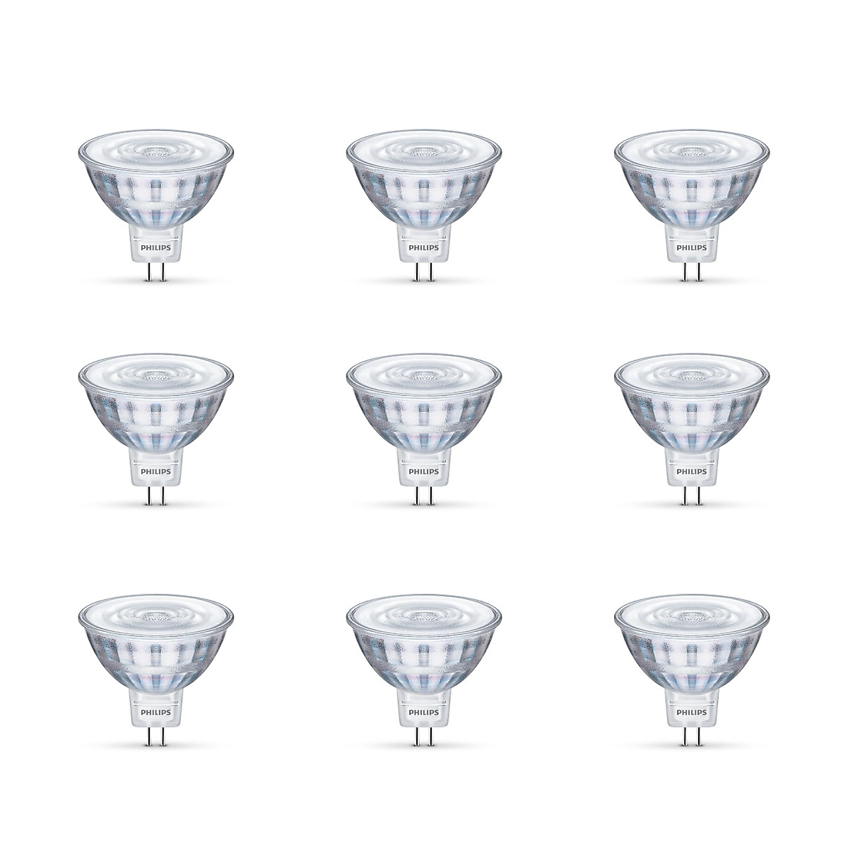PHILIPS Flicker-Free 50W(Equivalent) MR16 9-Pack