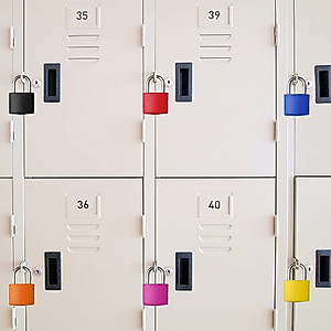 6 Pcs Luggage Locks with Keys, Locker Lock Small Luggage Padlocks, Suitcase Locks Metal Keyed Padlock for School Gym