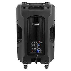 Rockville Titan 15 15" 2000w Powered DJ PA Speaker/Bluetooth/DSP/Wireless Link, Black